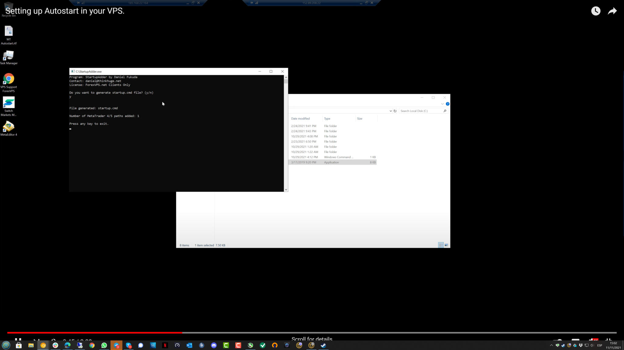 Setting up AutoStart for your MetaTraders - ForexVPS